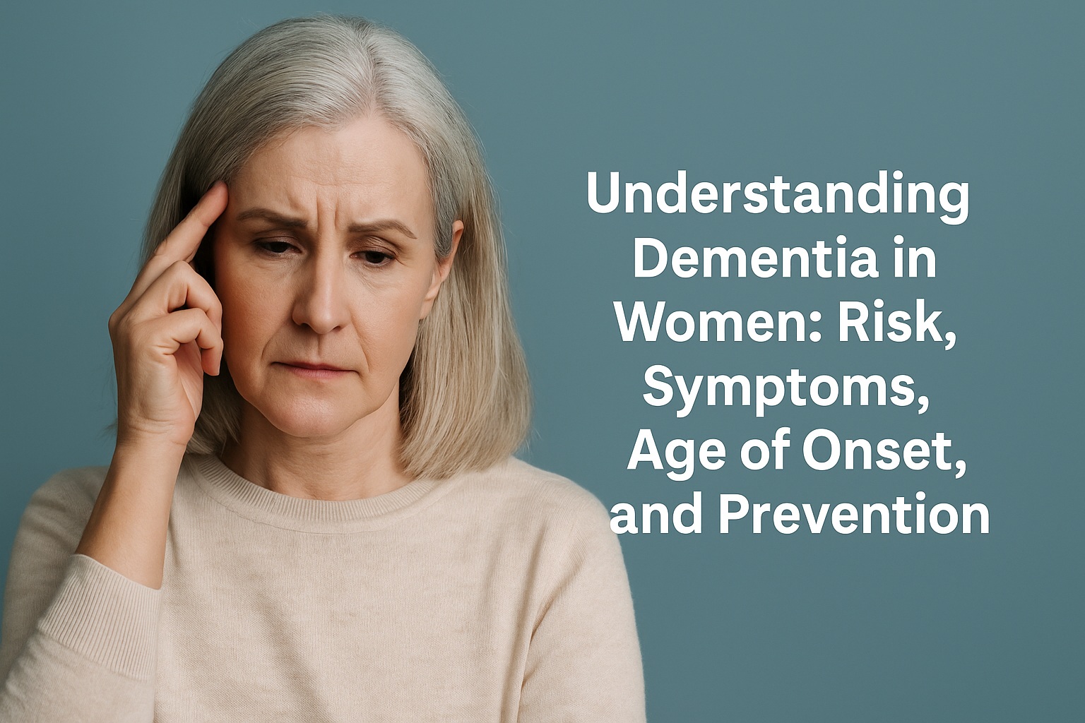 Understanding Dementia in Women: Risk, Symptoms, Age of Onset, and ...